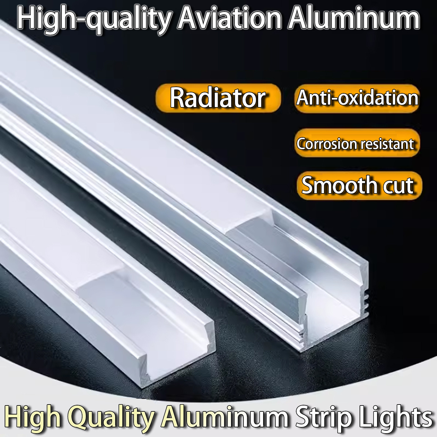 LED Linear Light U-Shaped Surface-Mounted Linear Linear Aluminum Groove ...